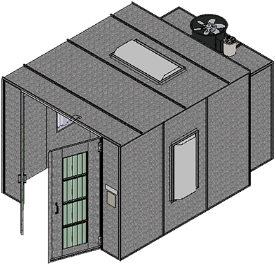 ETL-Listed Enclosed Finishing Paint Booth: Tools USA